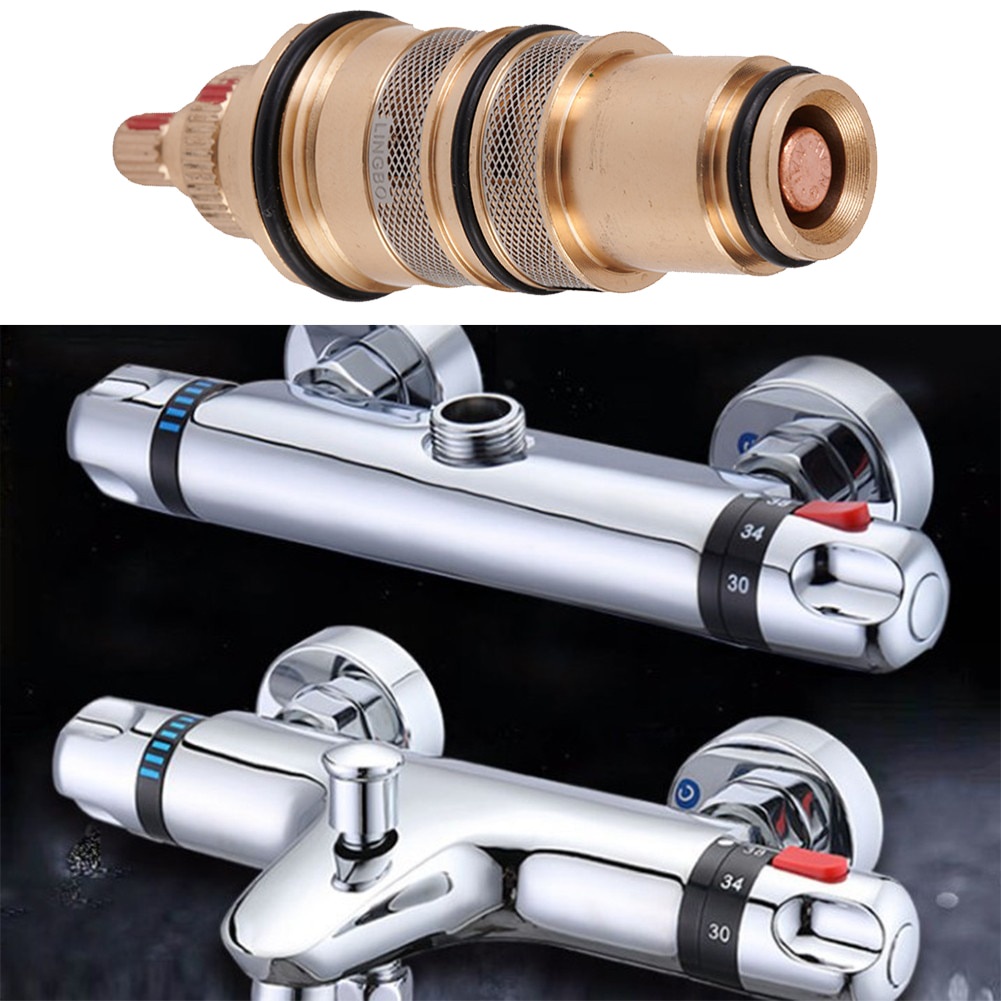 Brass Replacement Thermostatic Cartridge Shower Mixer Valve Bar Repair ...