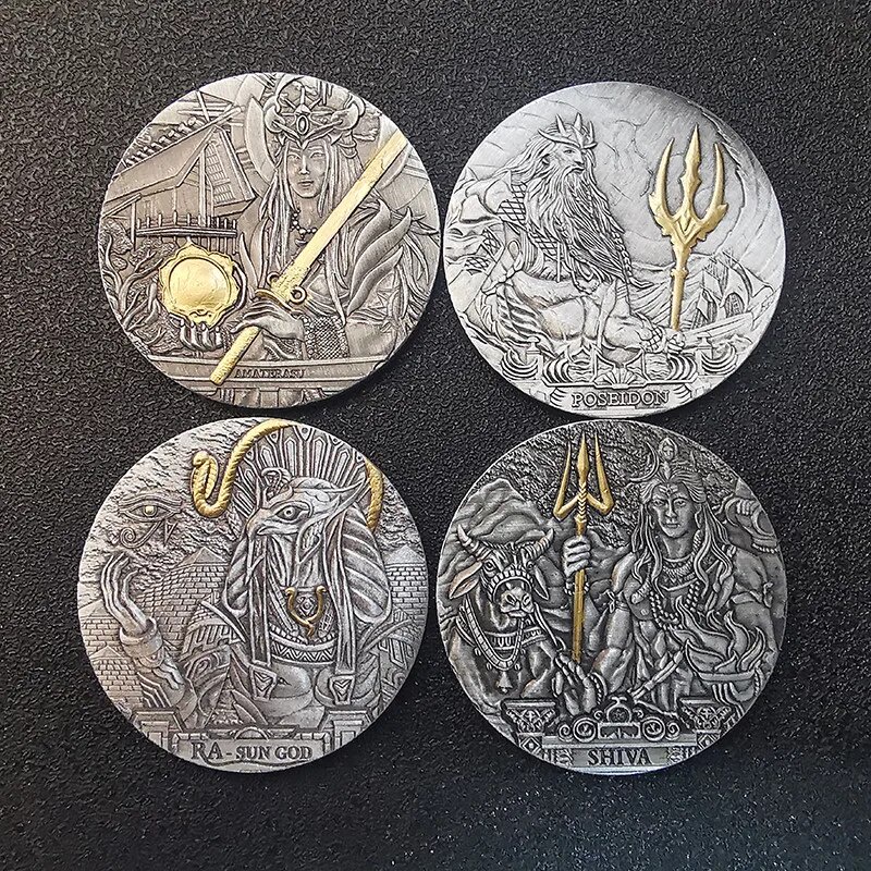 NEW Non-Magnetic Egyptian Sun God & Japanese Myth Amaterasu Great God ...