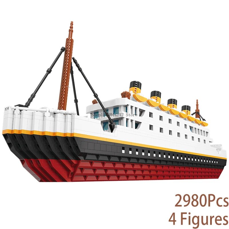 City Titanic 2980Pcs Micro Building Blocks Bricks Toys Model Cruise ...