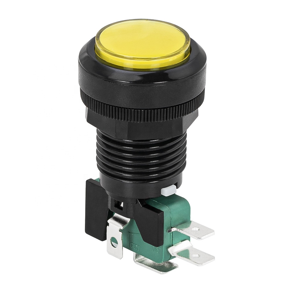 Round 12V LED Arcade Game Jumbo Button 32mm Scroll Arcade Game Button ...