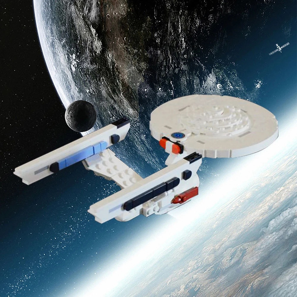 MOC Star Trek U.S.S. Enterprise Enterprise NCC-1701 Building Blocks ...