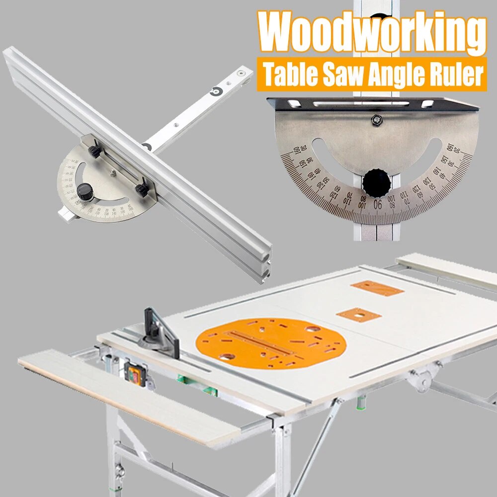 Woodworking Table Saw Angle Ruler Miter Gauge Guide W/ 415mm Fence ...