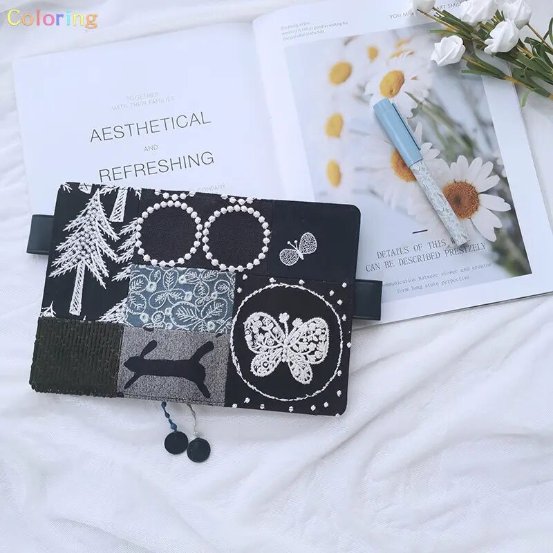 20G Book Cover Sleeve Protector Novel Flower Hand Spliced Fabric ...