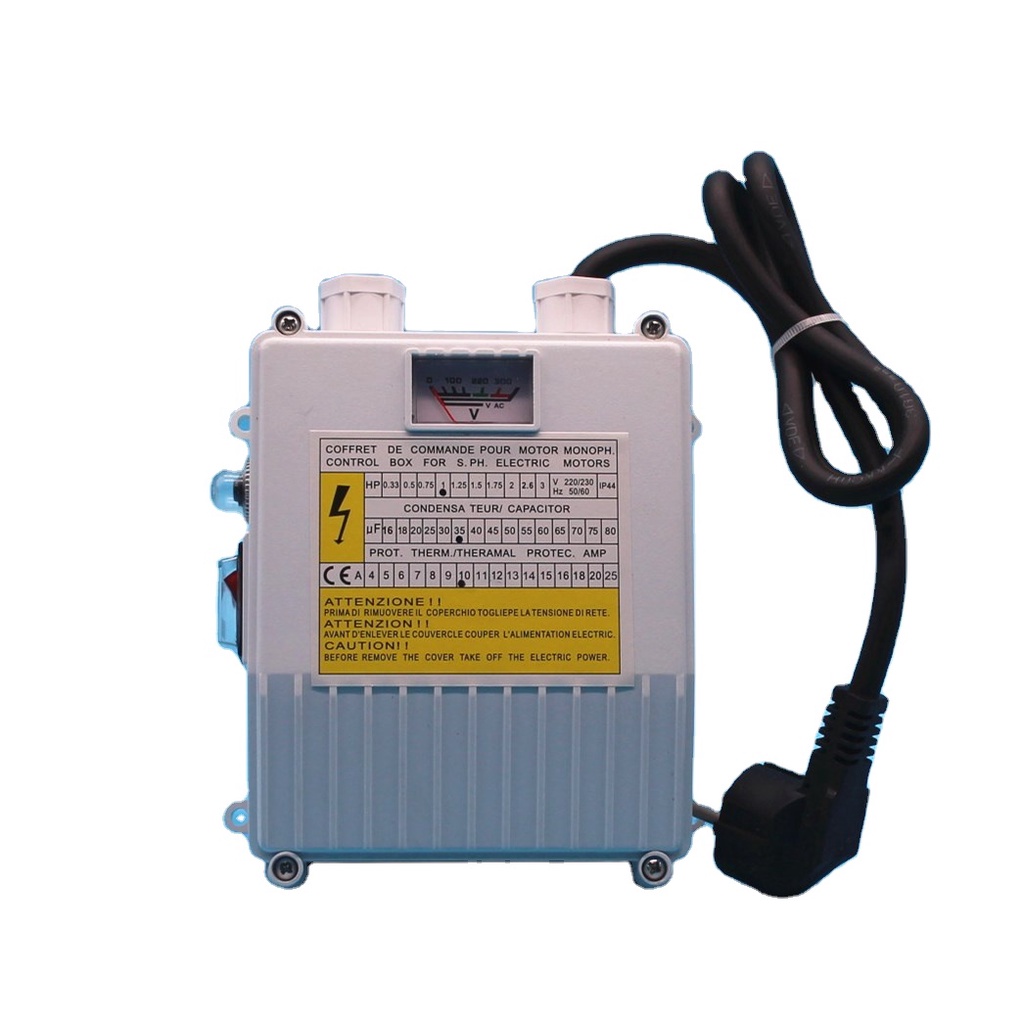 2021 single phase plastic water pump control box 1hp 1.5hp 2hp | Shopee ...