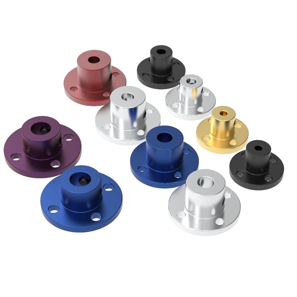 3/4/5/6/6.35/7/8mm Aluminium Rigid Flange Coupling Motor Guide Shaft ...