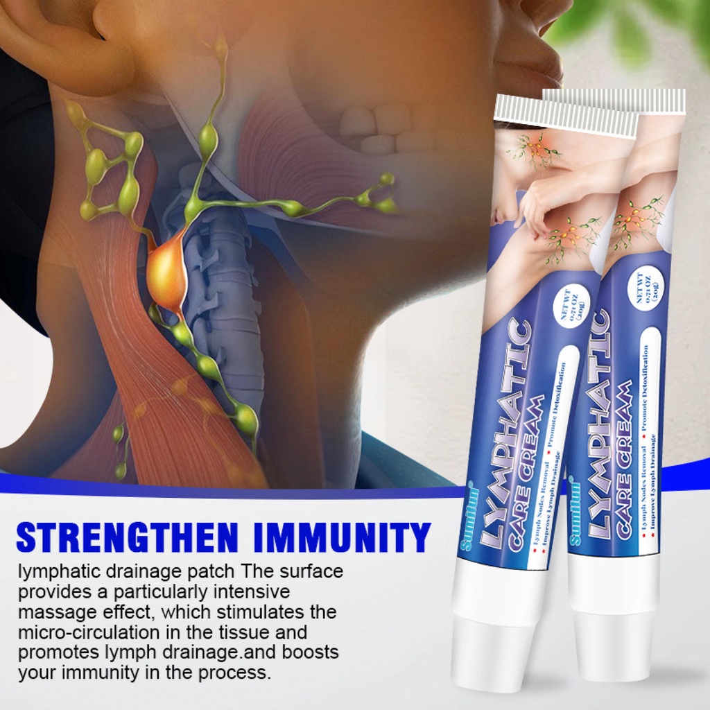 Sumifun Lymph Detoxification Cream Lymphatic Drainage Ginger Oil Lymph ...