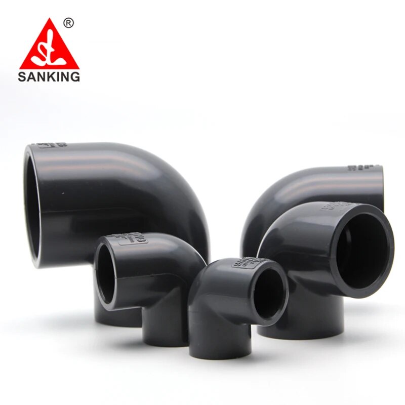 Sanking 20mm-75mm PVC 90 Degree Elbow Fish Tank UPVC Pipe Joints Home Garden Drip Irrigation ...