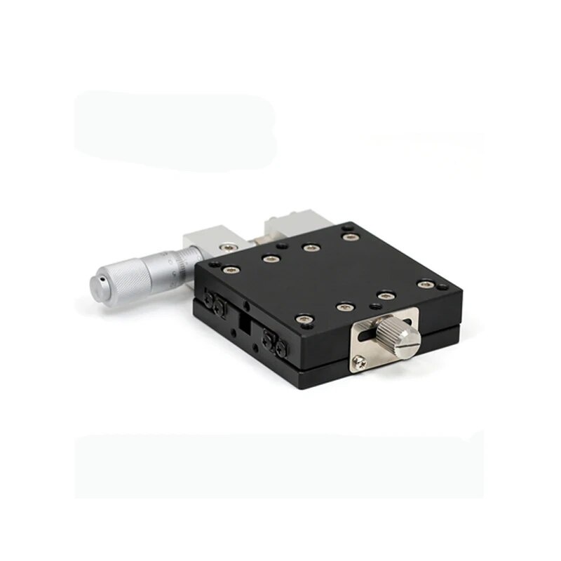 X Axis 30*30mm Knob Micrometer Sliding stage Guide Rail Type Platform ...