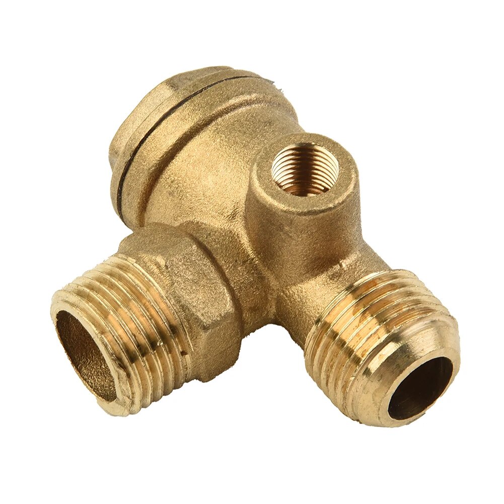 Air Compressor Brass Male Thread Check Valve Connector 3 Port Pneumatic ...