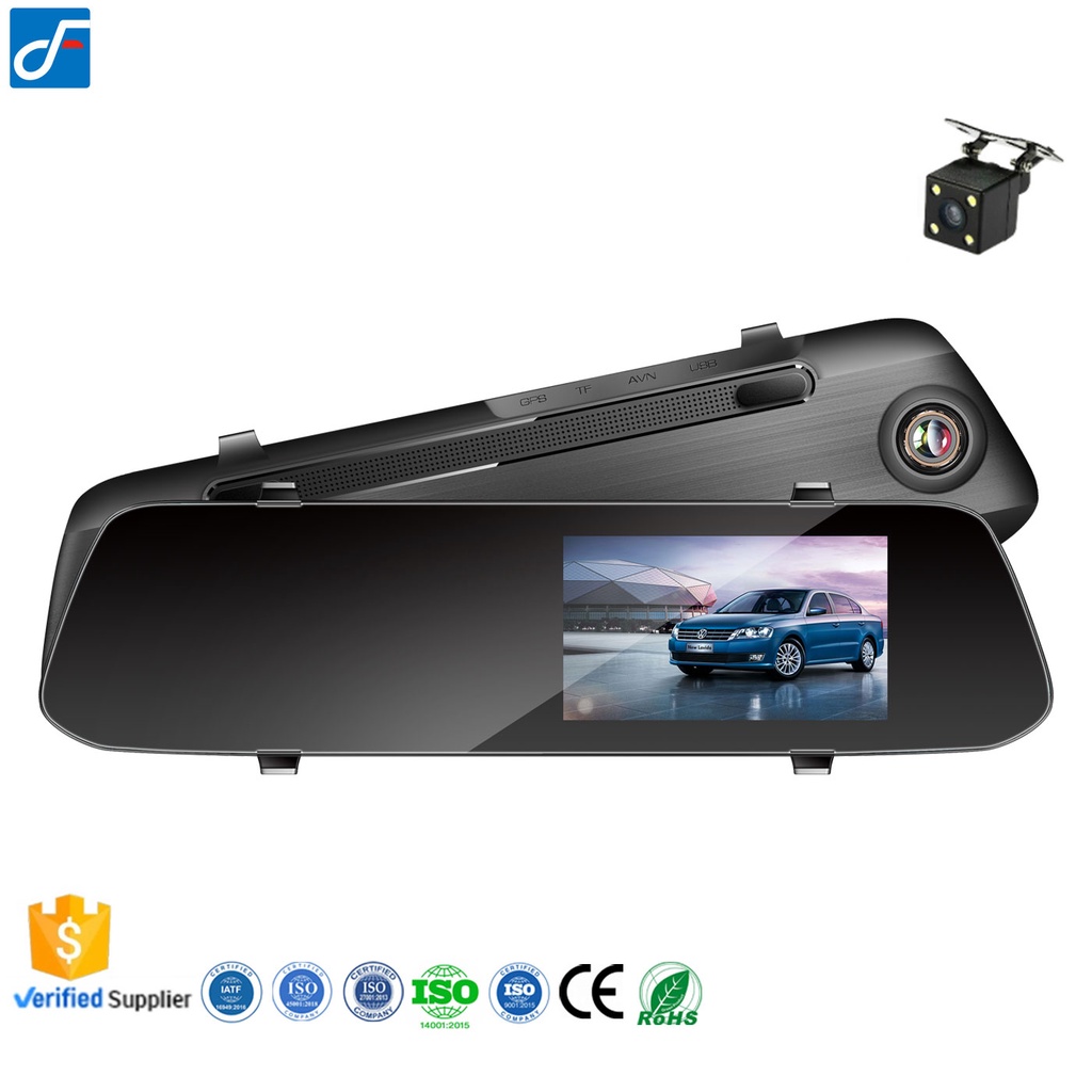 Hot Sale 1080p Backup Rear View Camera Mirror Car Recorder Front And ...