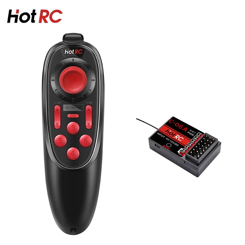 372 HOTRC DS-600 6CH 2.4GHz FHSS Radio System Transmitter Remote ...