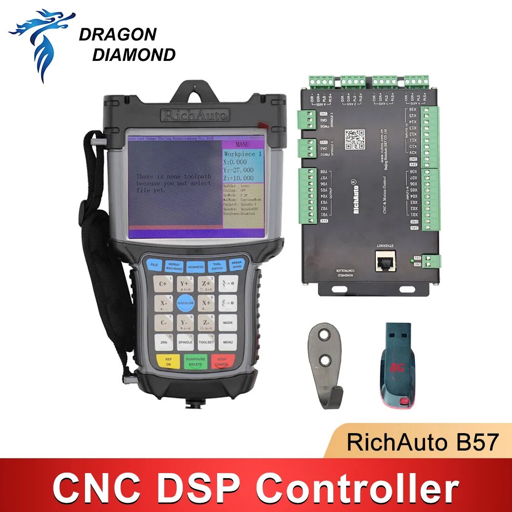 Original RichAuto DSP B57 CNC Controller B57S B57E 3 Axis Controller for Automatic Tool Change ...