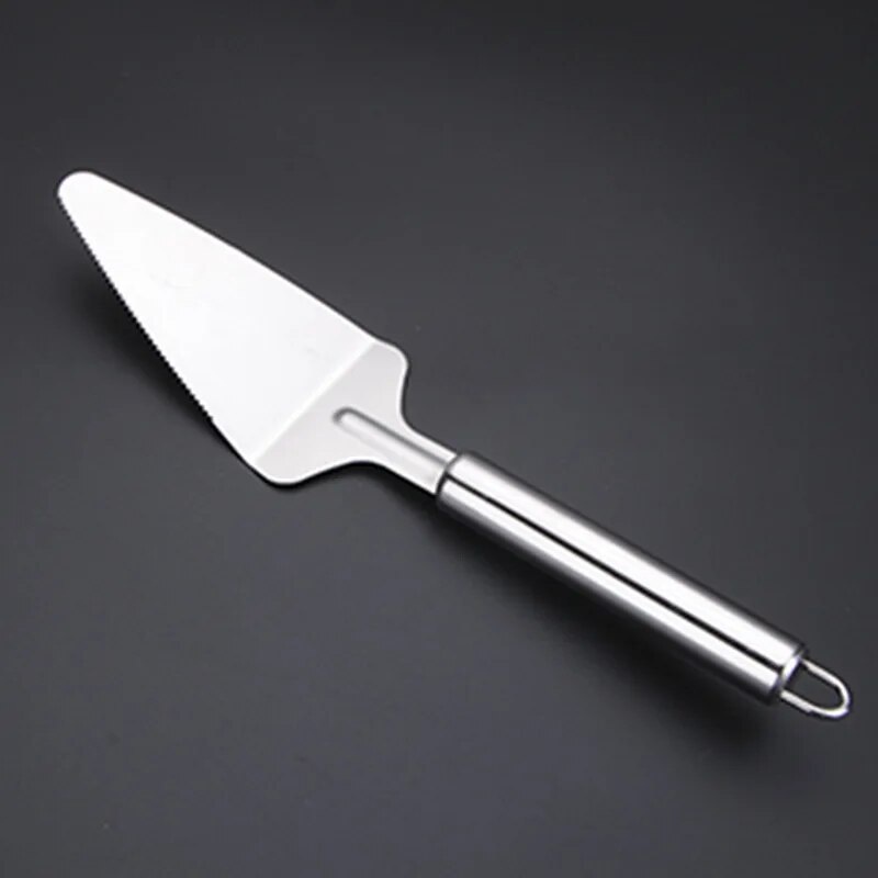 Stainless Steel Cake Knife Shovel Triangle Cheese Shovel Toothed Pizza ...