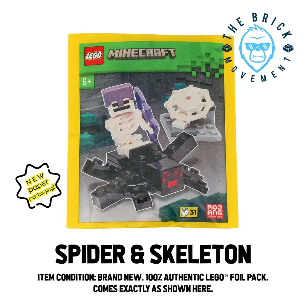 LEGO® MINECRAFT Spider & Skeleton Foil Pack | Shopee Philippines