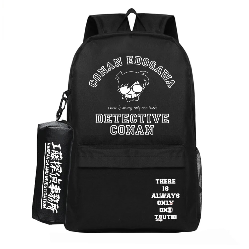 20v Cartoon Anime Kid Shoulder Backpack Haibara Ai Mouri Ran Oxford ...
