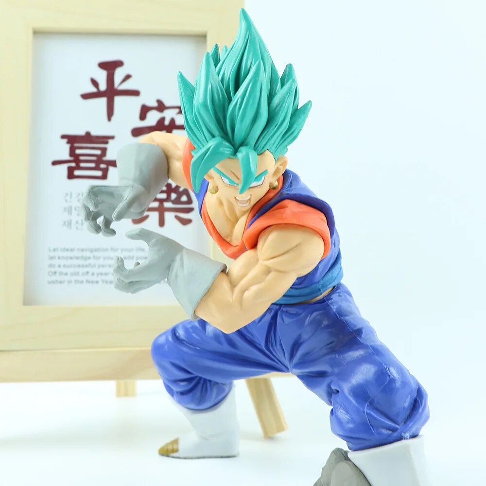 ☌Dragon Ball Z Gogeta Dark Blue Standing PVC Anime Figure Goku Super ...