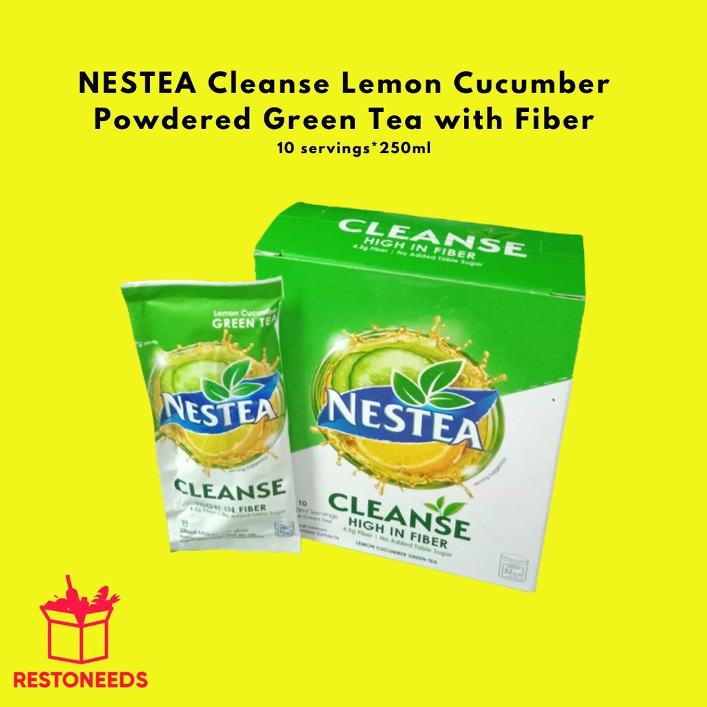 NESTEA Cleanse Lemon Cucumber Powdered Green Tea with Fiber 10 ...