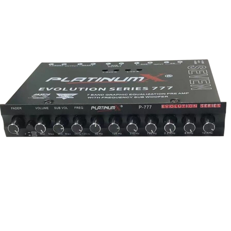 7 Band Car Equalizer For Car Amplifier Adjustable Frequency Parametric ...