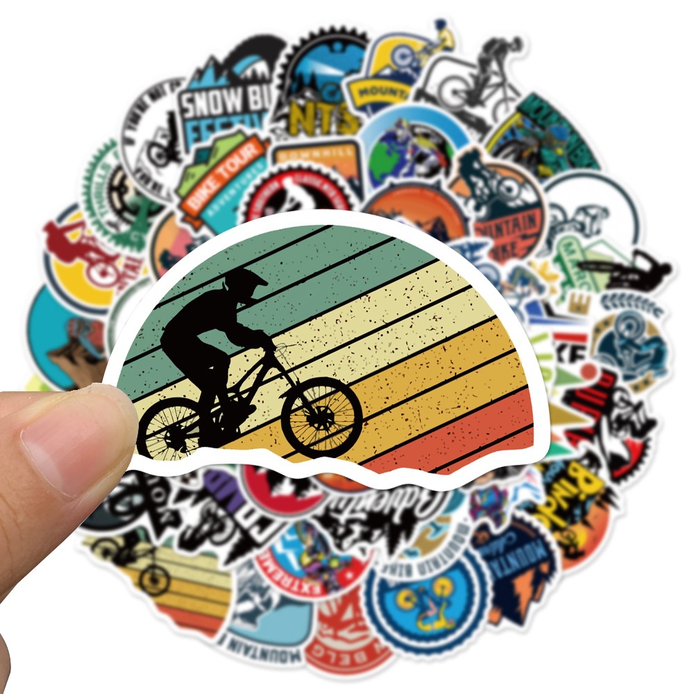 1 pcs Waterproof Bicycle Stickers MTB Bike Sticker Water Bottle Sticker ...
