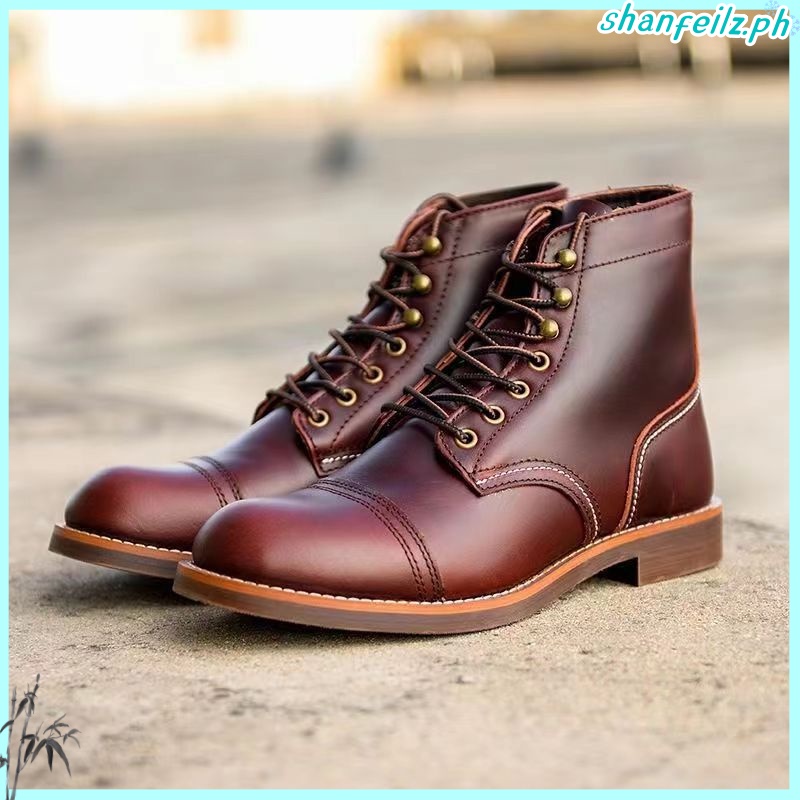 Maden Shoes Toe Layer 8111 Overall Boots Mens Shoes Genuine Leather ...