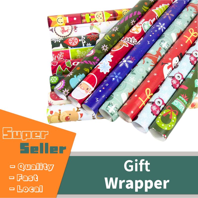 Christmas Gift Wrapper Birthday Wedding 5sheets/roll-10sheets/roll ...
