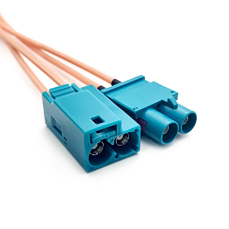 Z-type dual harness Fakra connector Car navigation GPS connection cable Automatic driving high ...