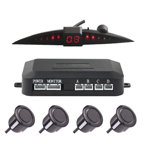 Waterproof Car Parking Sensors Reverse Backup Radar Kit with LED ...