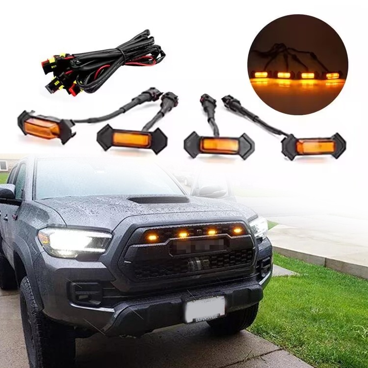 KEEN New 12V 3/4/5/6 pcs Car Front Grille Light for 2016-up Toyota ...