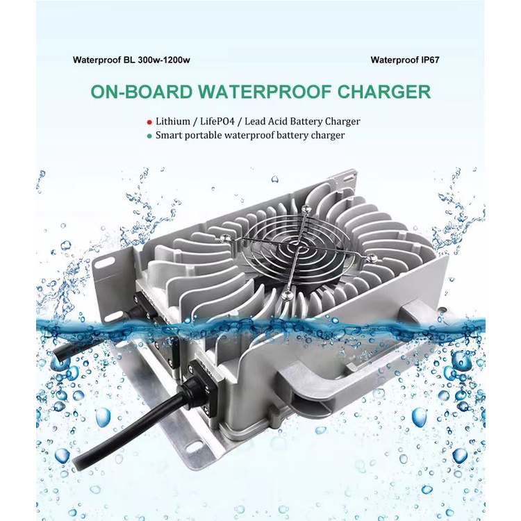 Quiet Charger Ip67 Fanless 36v 60ah 24v 80ah Marine Motorcycle ...