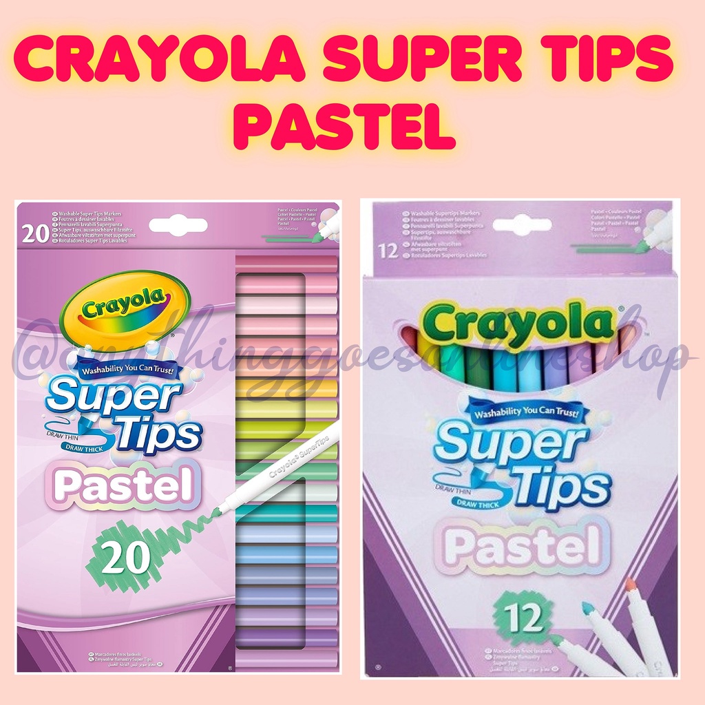 Crayola Bright Supertips Pastel Edition Markers | Shopee Philippines
