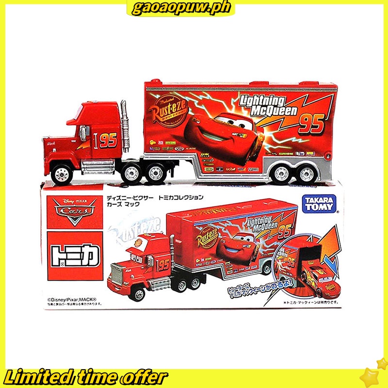 Tomica Cars McQueen Transporter Truck Car Race Uncle Mai trailer Color ...