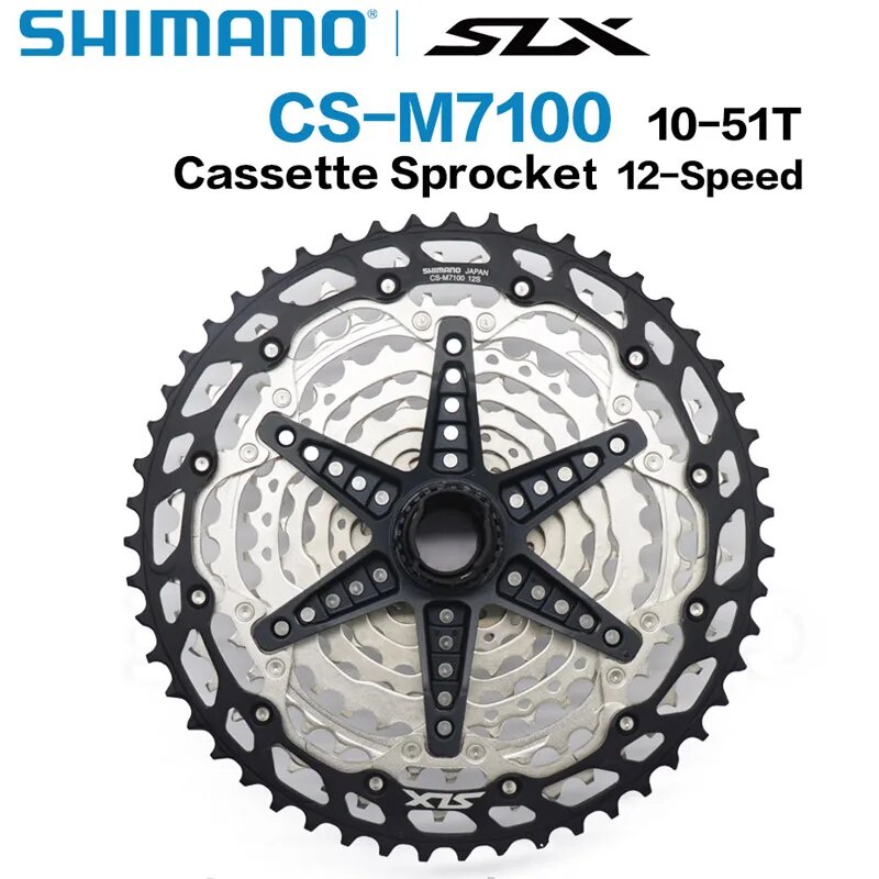 Shimano SLX CS M7100 Cassette 12 speed Freewheel Cogs Mountain Bike MTB ...
