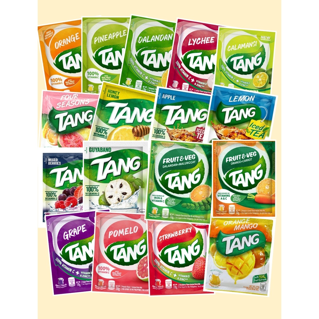 Tang Powdered Juice Drink 19g Sold per 12 sachet can be assorted ...