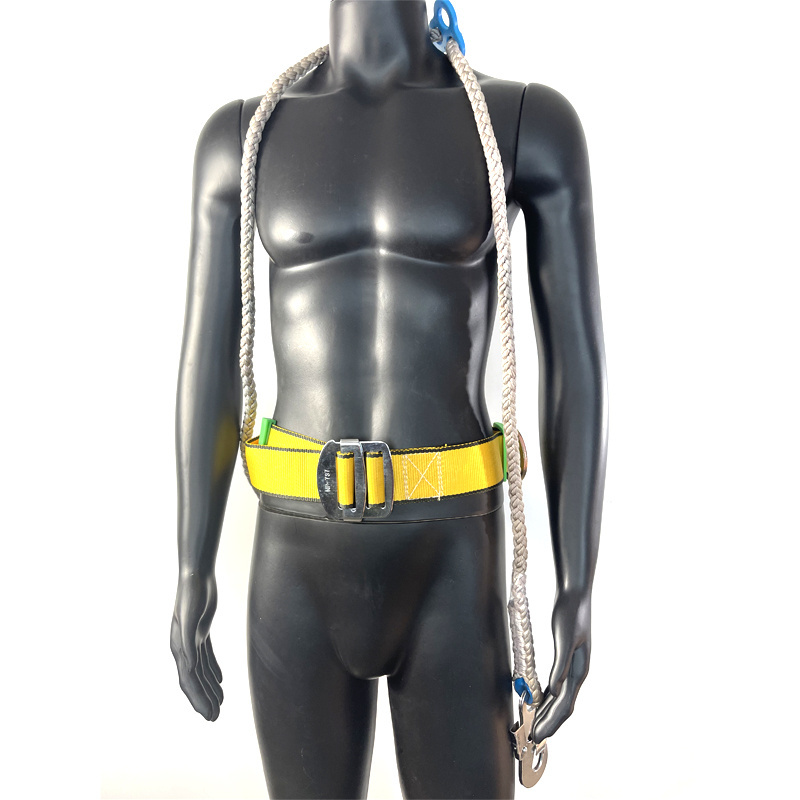 Promotional yellow safety waist belts fall protection lineman climbing ...