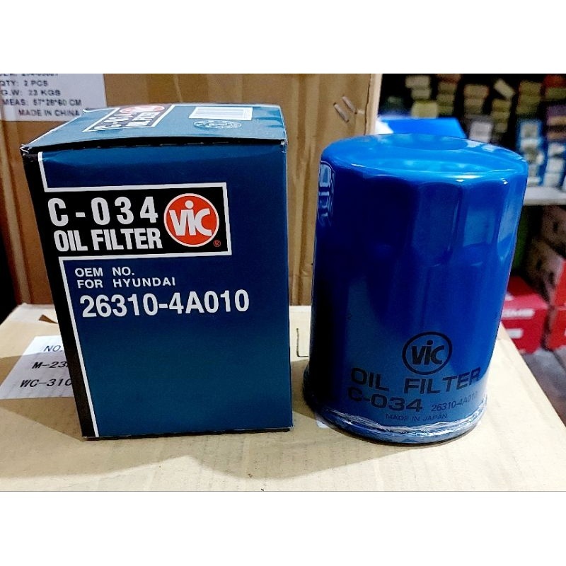 C-034 OIL FILTER HYUNDAI GRAND STAREX 2007 D4CB VIC ORIGINAL | Shopee ...