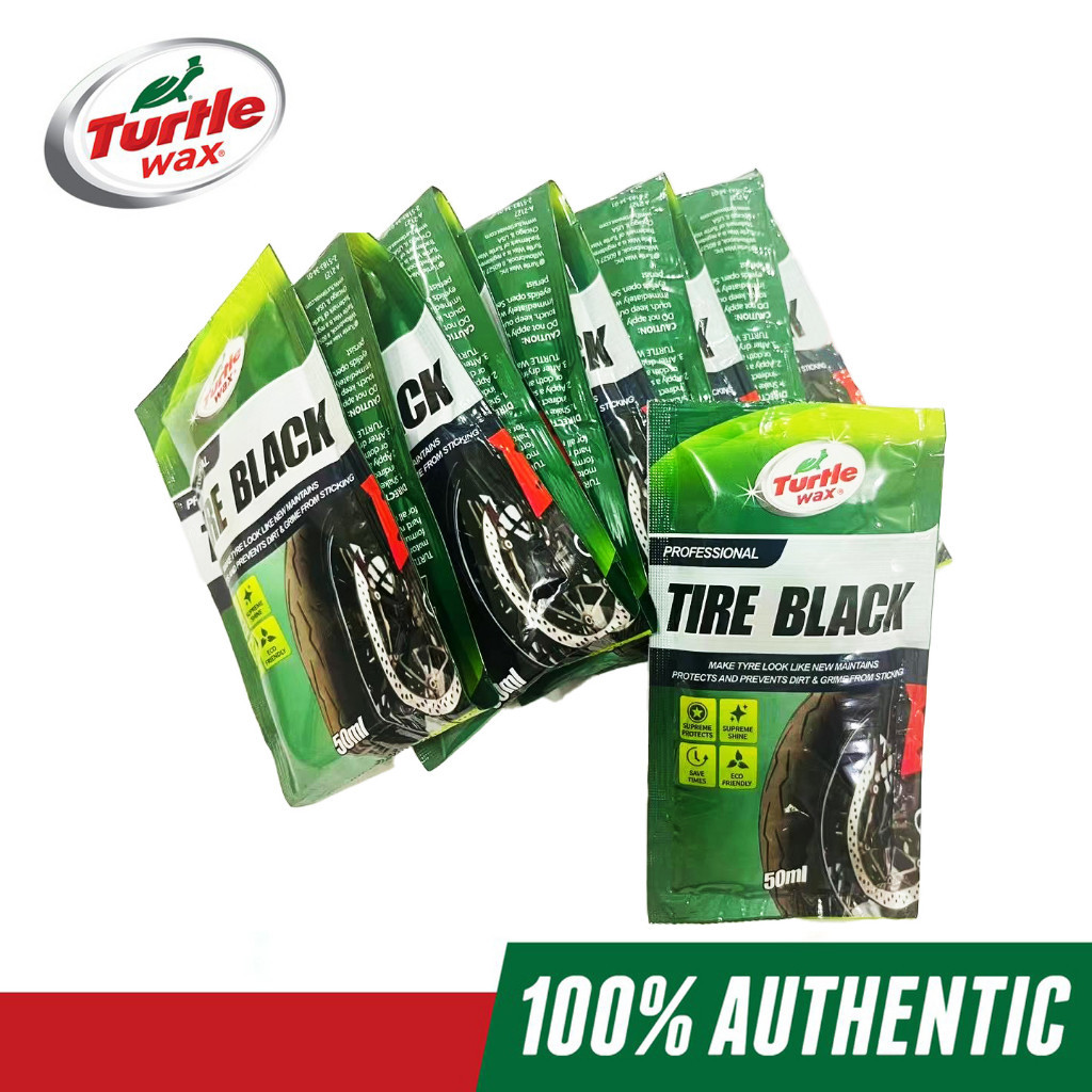 Turtle Wax Tire Black Sachet (TRB-002) 50mL | Shopee Philippines