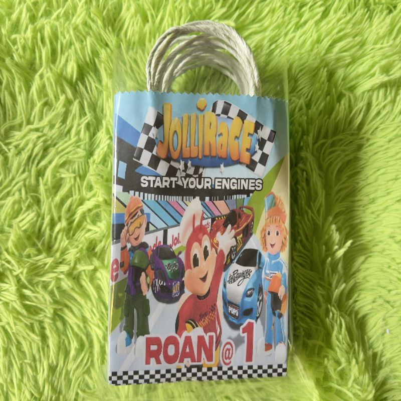 Jollibee Jollirace design 2 customize name lootbag sold per 10pcs ...