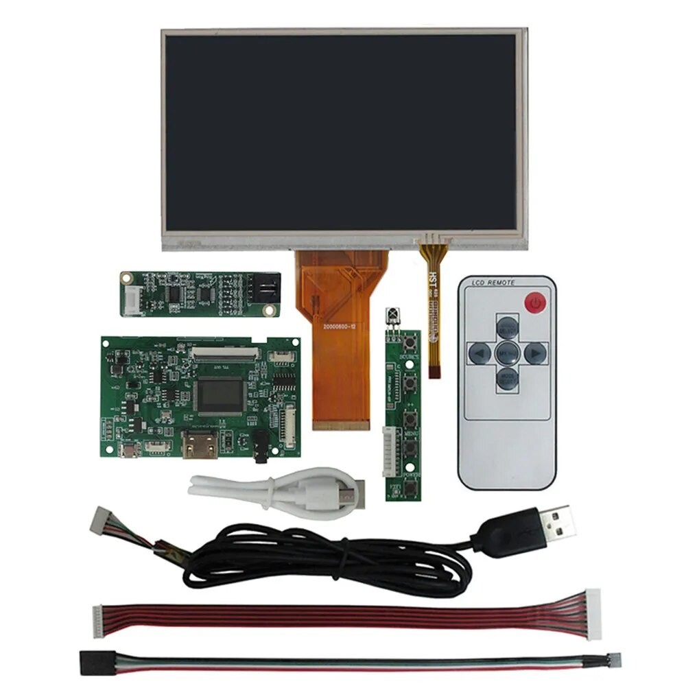 ♣7 Inch AT070TN94 DIY Monitor Kit LCD Display Screen Digitizer ...