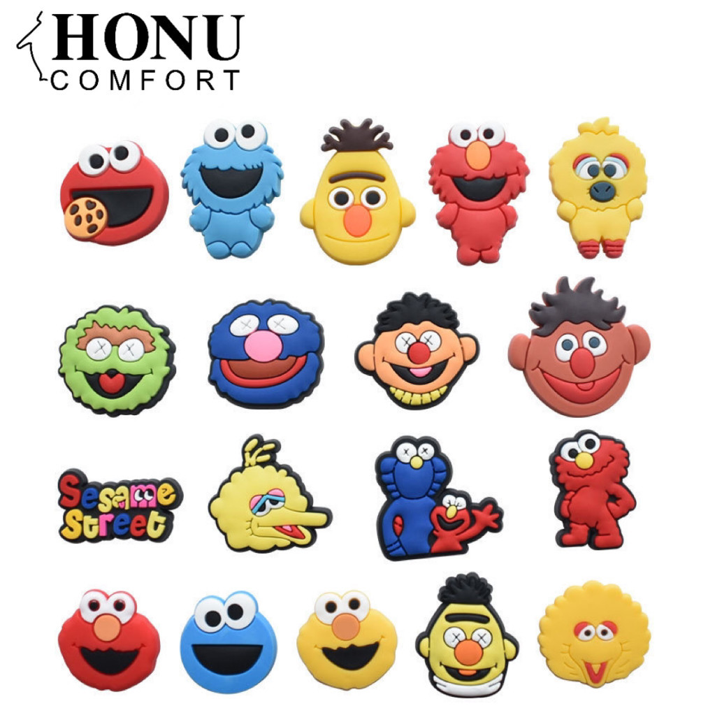 Sesame Shoe Charms Series Jibbitz Set Crocs Clog Shoes Accessories ...