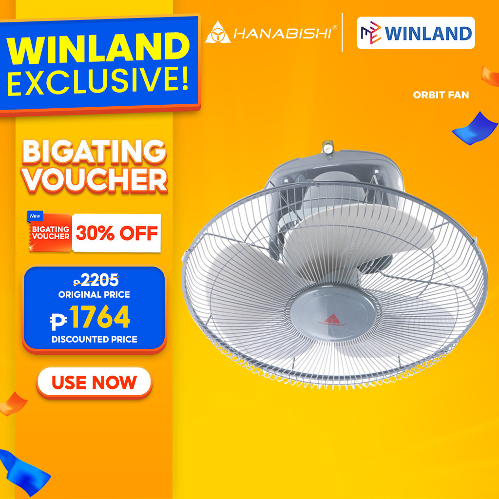 Hanabishi by Winland Industrial 16inch Rotator Fan | Ceiling Fan ...