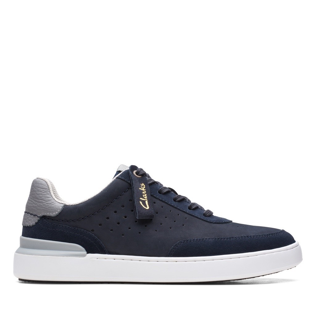 Clarks Court Lite Tor Casual Sneakers Navy Combi | Shopee Philippines