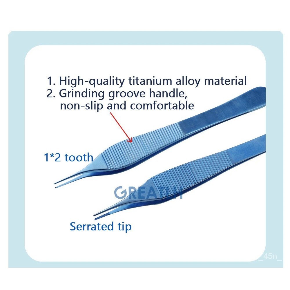 Newly launched 2types Titanium Adson Tissue Forceps Eye Surgery ...