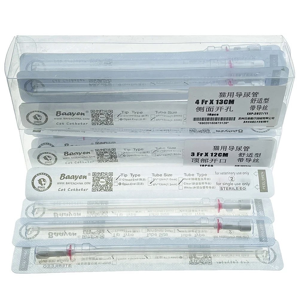 Newly launched Pet Male Cat Catheters Luer Urinary Passing Stones ...