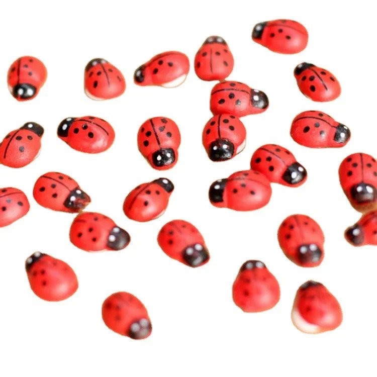 Ready to ship Garden mixed color mini ladybug animal figures doll kids ...