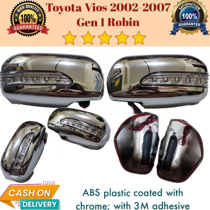 Toyota Vios Gen 1 Robin 2002 2003 2004 2005 2006 2007 Decorative Side ...