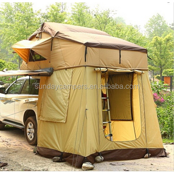 New design Hard shell 4WD roof top tent camping car tent with car ...