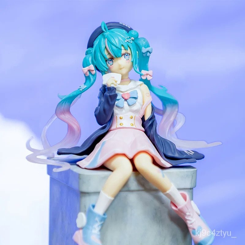 Anime sune Mi-ku Figure Hat Miku Virtual Singer Onion Standing Dolls ...