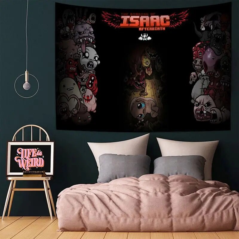 ۩Binding Of Isaac Anime Tapestry Hanging Tarot Hippie Wall Rugs Dorm ...