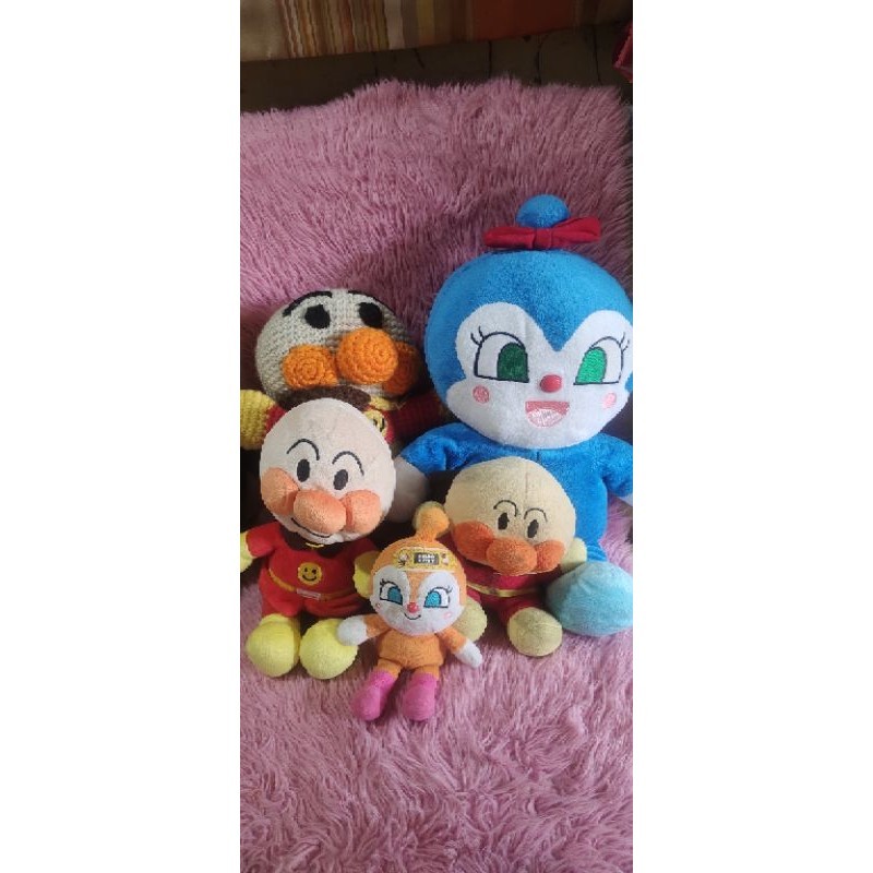 Anpanman And friends Japan plush Set 5pcs | Shopee Philippines