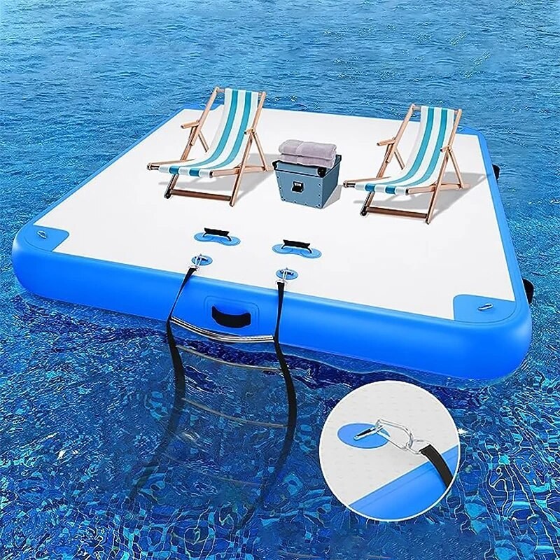 -drop stitch roll up Inflatable yacht dock floating jet ski dock ...